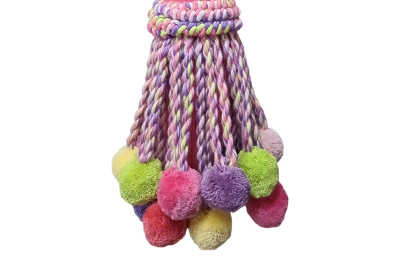 Baby Pink Jumbo Pom Pom Tassels | The Stripes Company UK