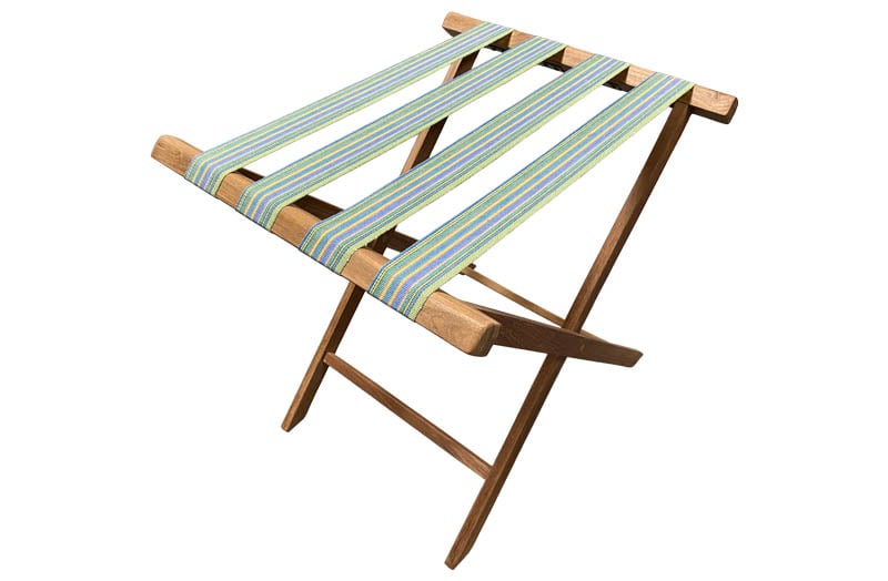 Folding Luggage Racks - Sky Blue, Lime Green, Yellow Stripe | The ...