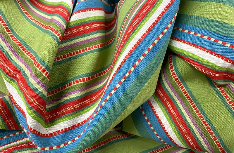 Pretty Green Stripe Fabric - Chequers Stripe | The Stripes Company UK